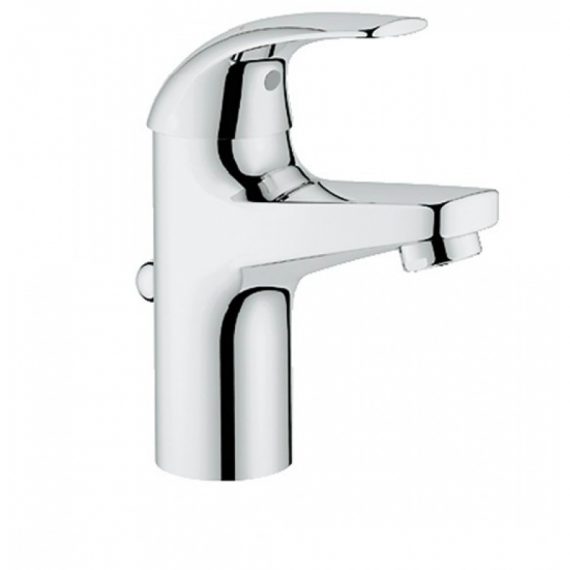 Μπαταρία Νιπτήρα Αναμεικτική Ορειχάλκινη Grohe Baucurve 32805000 Χρωμέ ...